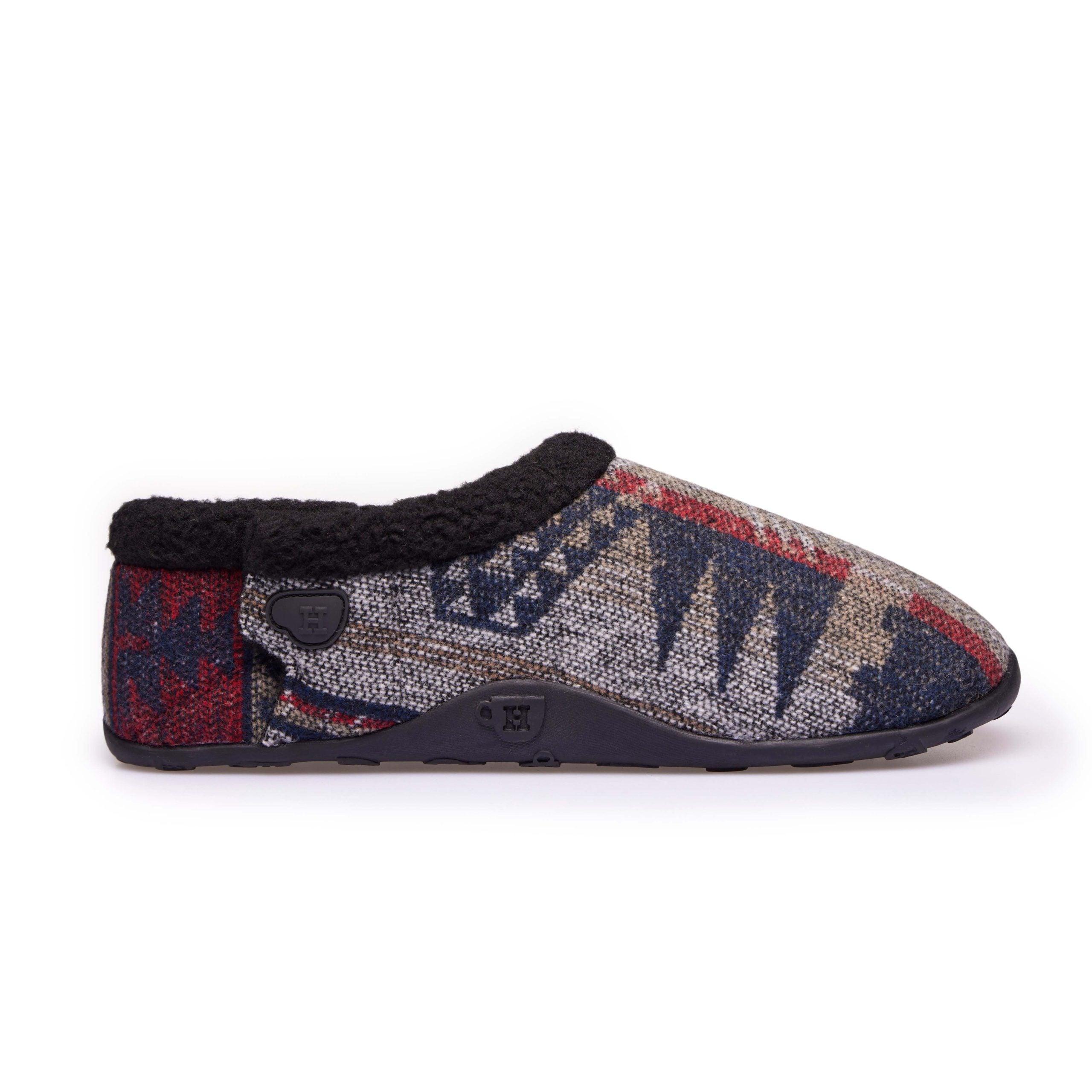 Rocco - Navy Red Aztec Slippers – Homeys